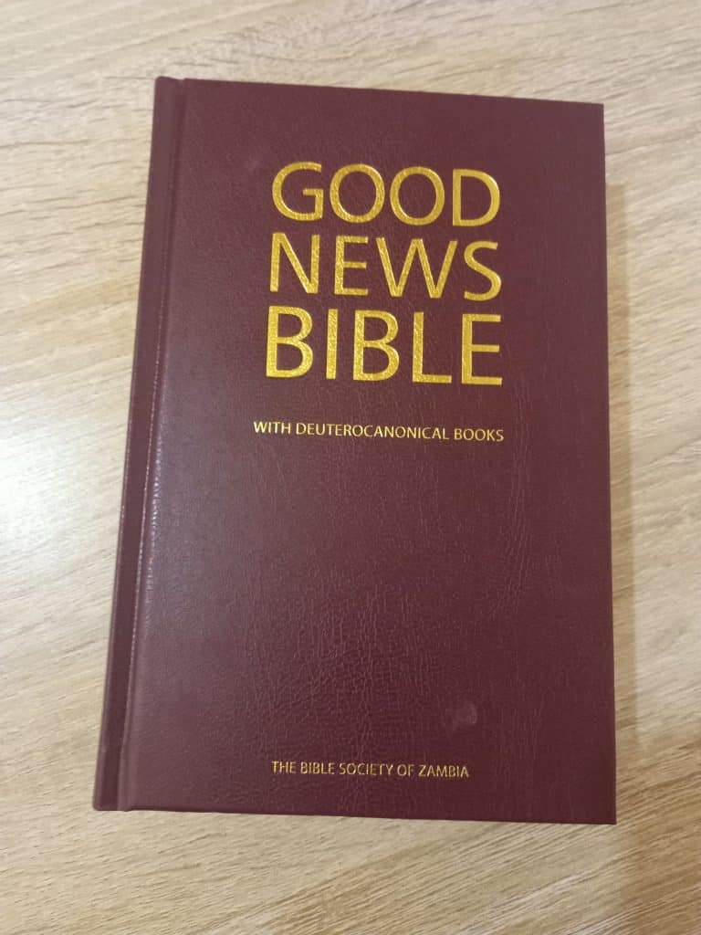 GoodNews Bible Catholic Edition red color | The Bible Society of Zambia